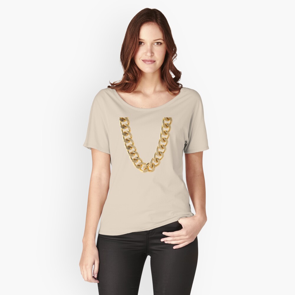 "Gold Chain" Sticker for Sale by Primotees | Redbubble