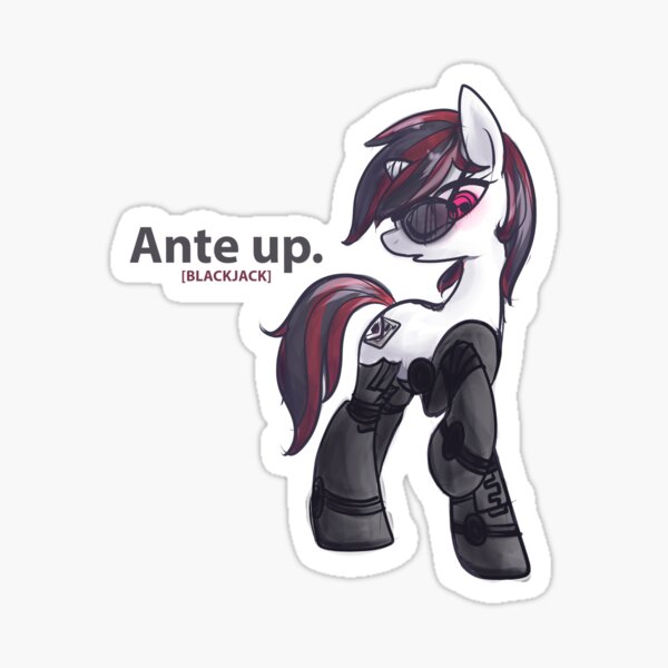 "Ante Up" Sticker by InLucidReverie | Redbubble