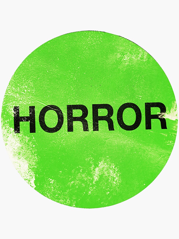 "Horror Green VHS Sticker" Sticker for Sale by basilisks | Redbubble