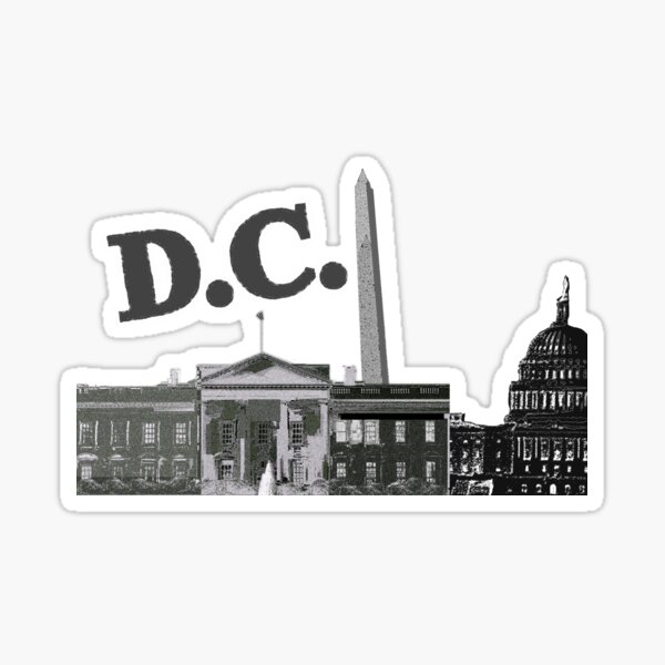 "Washington DC" Sticker by PharrisArt | Redbubble