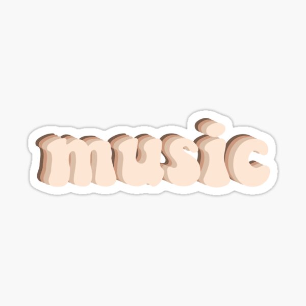 "Music School Subject Beige!!" Sticker for Sale by Mywaytothehigh ...