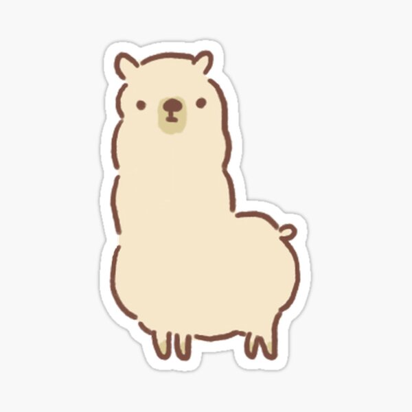 "Alpaca" Sticker for Sale by GnatDesigns | Redbubble