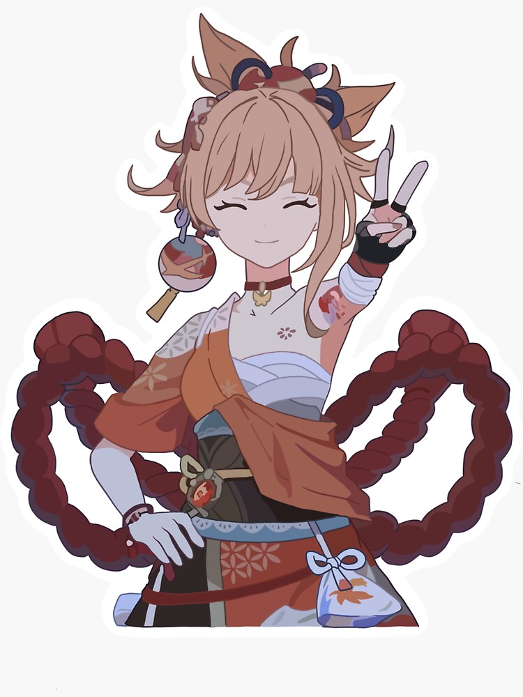 "Yoimiya Genshin Impact" Sticker for Sale by rshustack18 | Redbubble