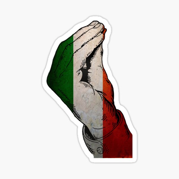 "Italian hand gesture" Sticker for Sale by JTK667 | Redbubble