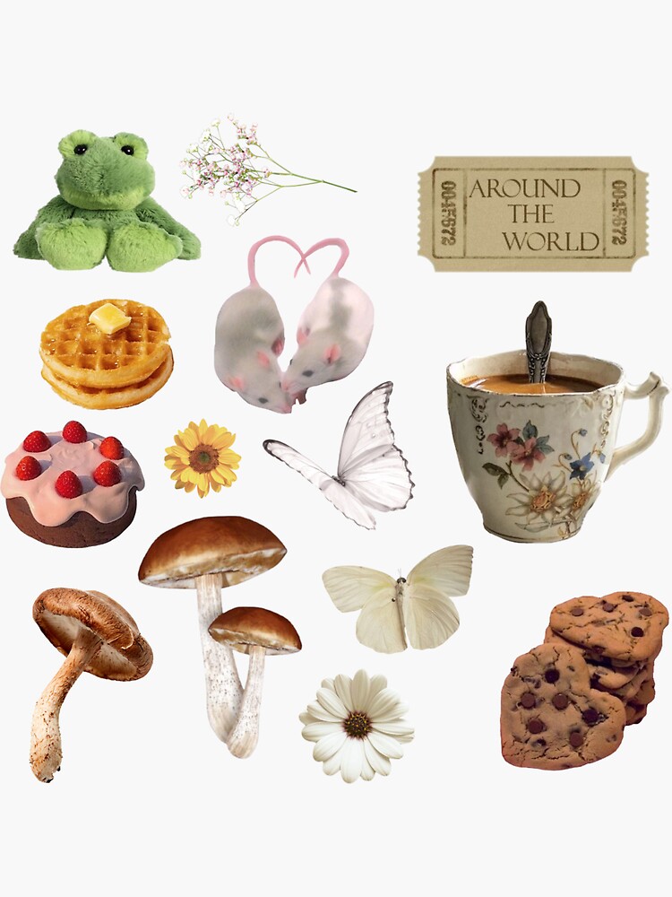 "cottage core sticker pack 1 " Sticker for Sale by plantmaru | Redbubble