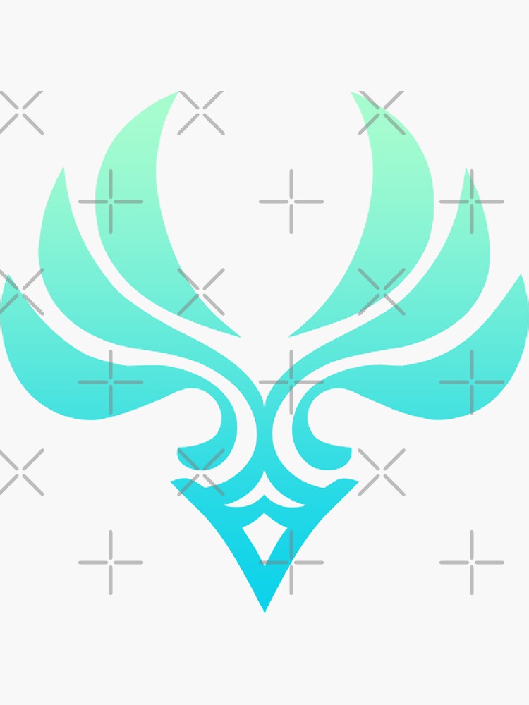 "Anemo Elemental Symbol" Sticker for Sale by qlexq | Redbubble