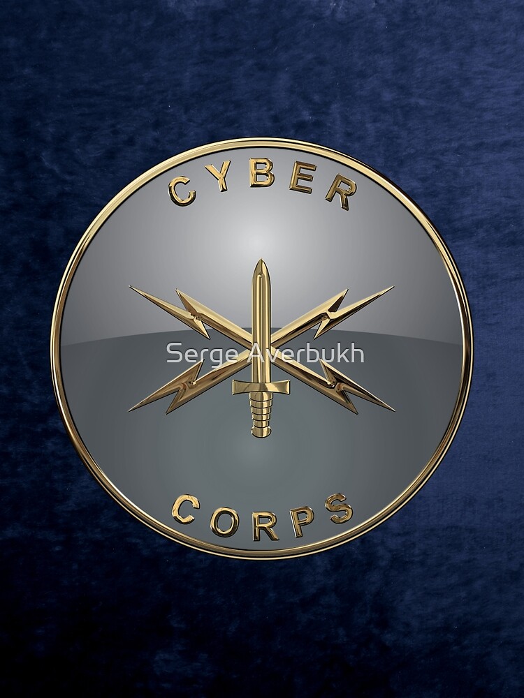 "U.S. Army Cyber Corps - Branch Insignia Blue Velvet" Scarf for Sale by ...