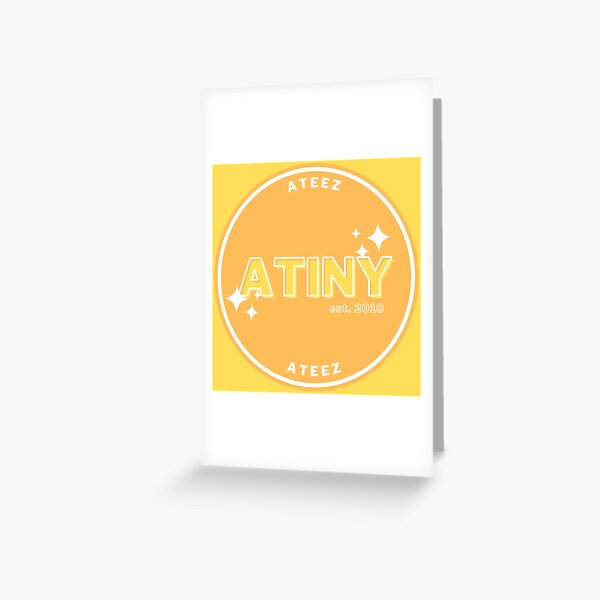 "ATINY - ATEEZ fandom badge (full colour ver.)" Greeting Card by ...