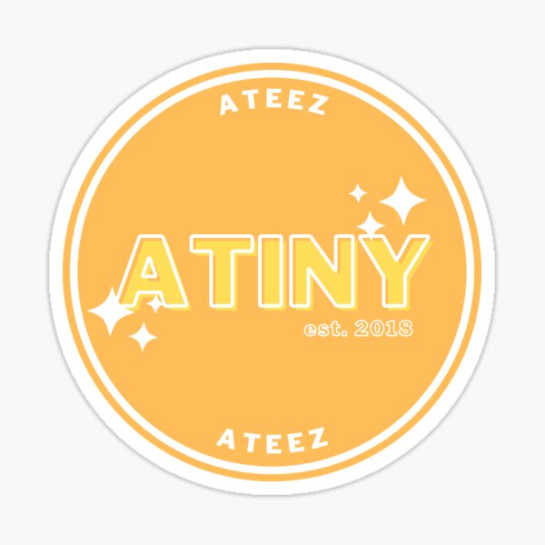 "ATINY - ATEEZ fandom badge (full colour ver.)" Sticker for Sale by ...