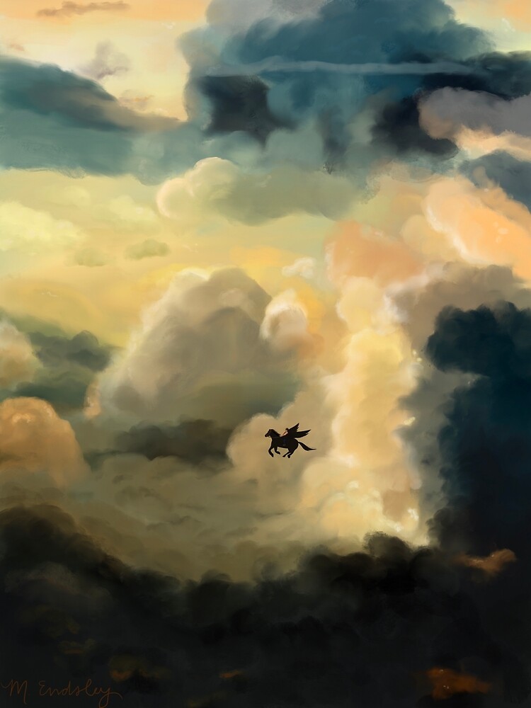 "Percy Jackson - The Only Way He Feels Safe Flying" Photographic Print ...