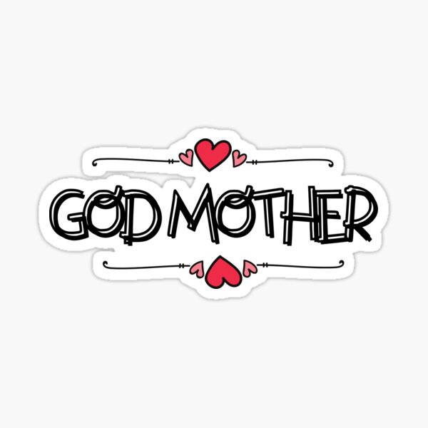 "God mother " Sticker for Sale by KaledovDS | Redbubble