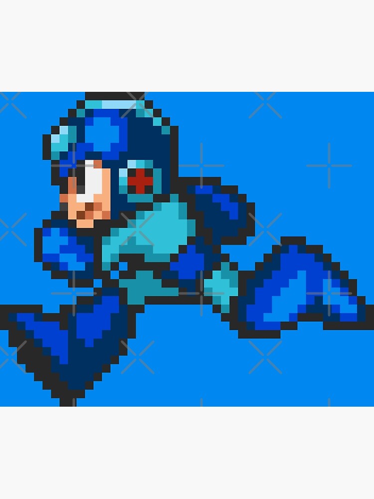 "Mega Man Running Sprite" Poster for Sale by SpriteGuy95 | Redbubble
