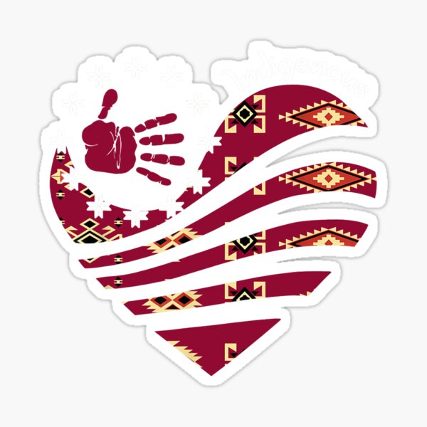 "Indigenous Heart" Sticker for Sale by Aguilar209 | Redbubble