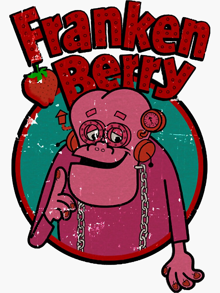 "FrankenBerry [Distressed]" Sticker for Sale by IsmaelNewsome | Redbubble