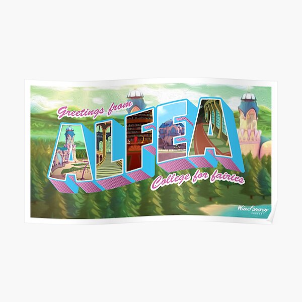 "Alfea College School For Fairies | Magix Postcard Collection" Poster ...