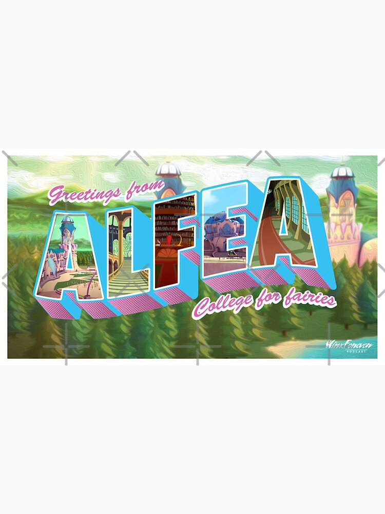 "Alfea College School For Fairies | Magix Postcard Collection" Sticker ...