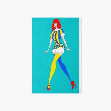 "Clown Pin Up Girl" Art Board Print by ArtByVictoria26 | Redbubble