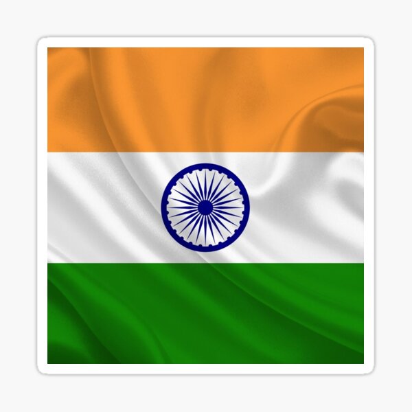 "Indian flag" Sticker for Sale by arbiasultana1 | Redbubble