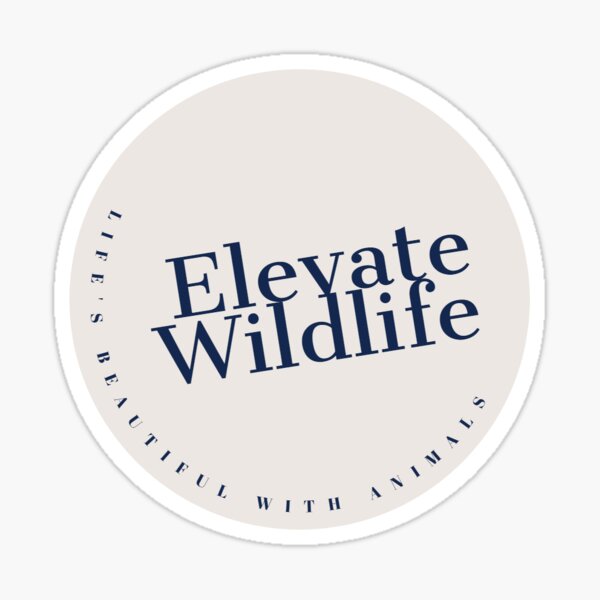 "Elevate Wildlife Circle" Sticker by ElevateWildlife | Redbubble