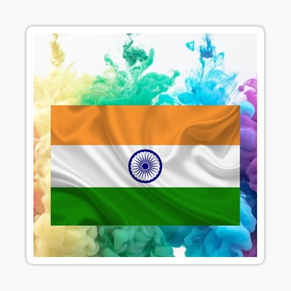 "Indian flag" Sticker for Sale by arbiasultana1 | Redbubble
