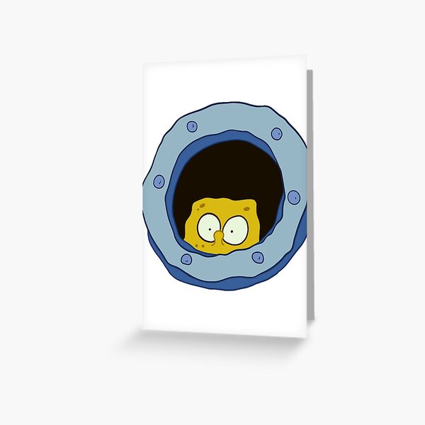 "Spongebob Meme - Peeking" Greeting Card for Sale by kennyloren | Redbubble