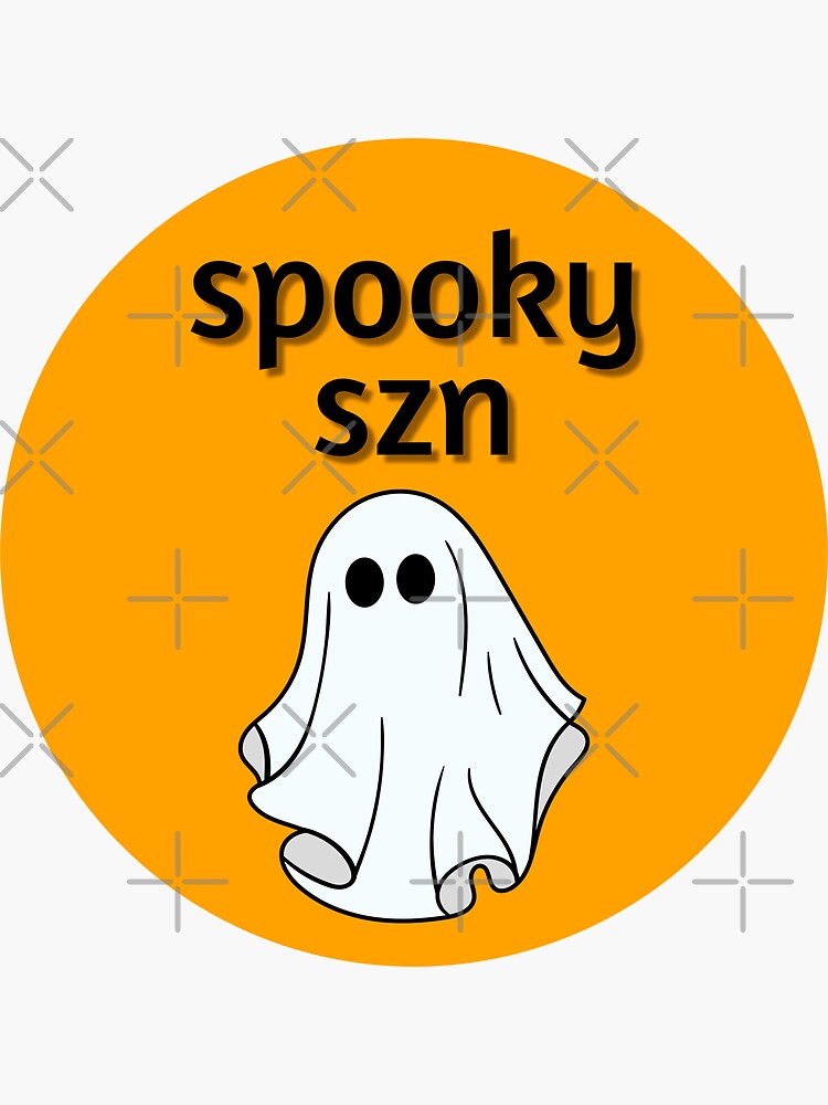 "Spooky szn ghost" Sticker by fabibar | Redbubble