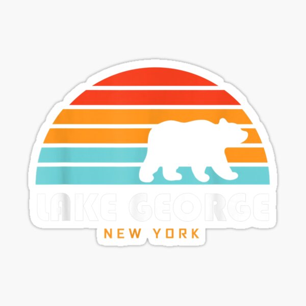 "Lake George Ny Bear" Sticker for Sale by tolivia | Redbubble