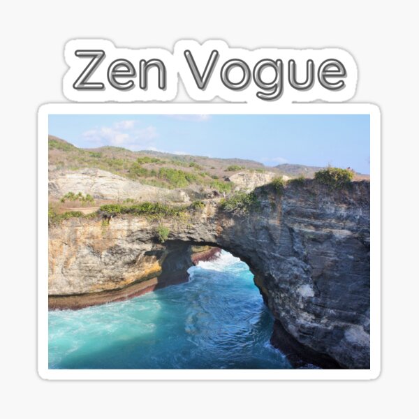 "Zen Vogue with Natural arch at Broken Beach, Nusa Penida, Indonesia ...