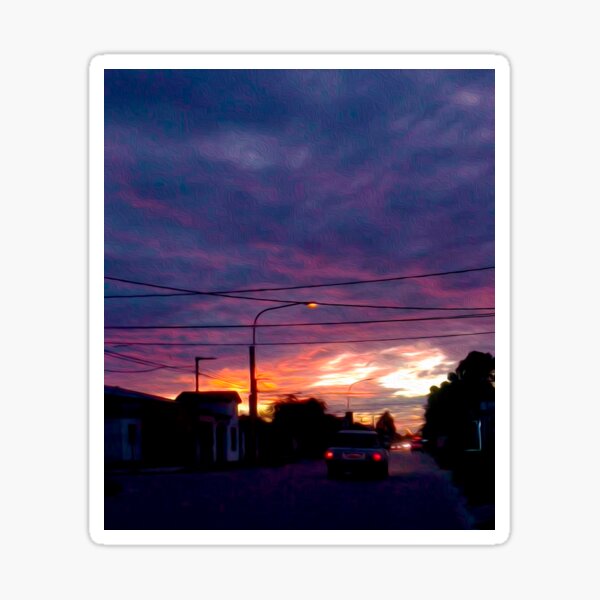 "Dark Aesthetic Sunset 1 - Oleum Collection" Sticker for Sale by Mgt510 ...