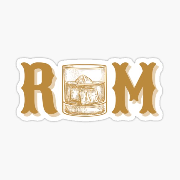 "RUM" Sticker for Sale by saz-designs | Redbubble
