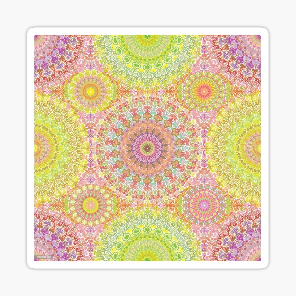 "COLORFUL MANDELA" Sticker for Sale by Whisperingwells | Redbubble