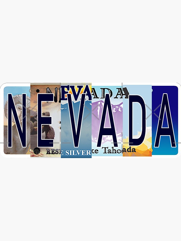 "Nevada License Plates" Sticker for Sale by stermitkermit | Redbubble