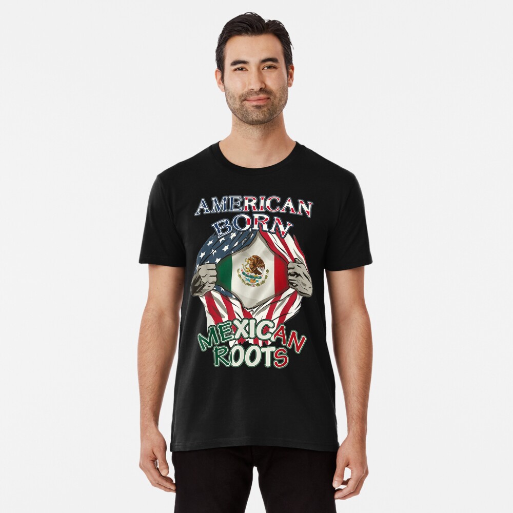 "American Born Mexican Roots Flag Proud Usa Love Mexico" Poster for ...