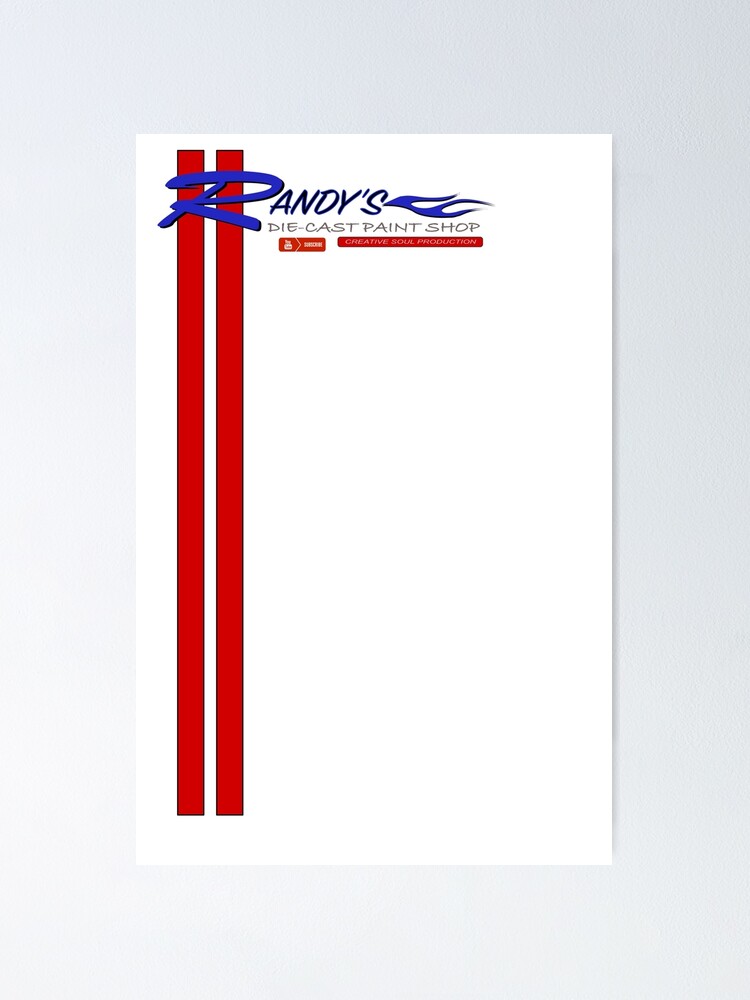 "RDPS logo Racing Stripes" Poster by Creativesouls | Redbubble