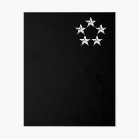 "Us Army Rank General Of The Army Five Star 5 Ga Ches" Art Board Print ...
