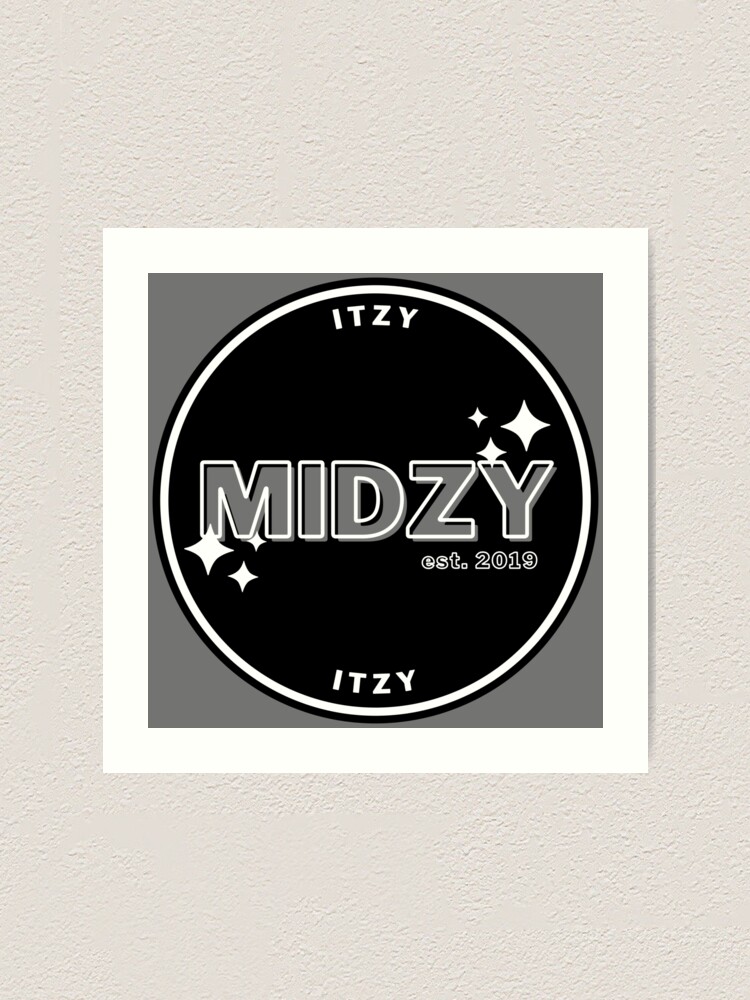 Lámina artística «MIDZY - Insignia de fandom de ITZY (versión en blanco ...