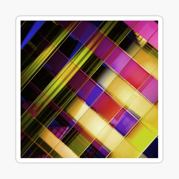 "Impressive Deep-Coloured Cubic Digital Art VIII" Sticker for Sale by ...