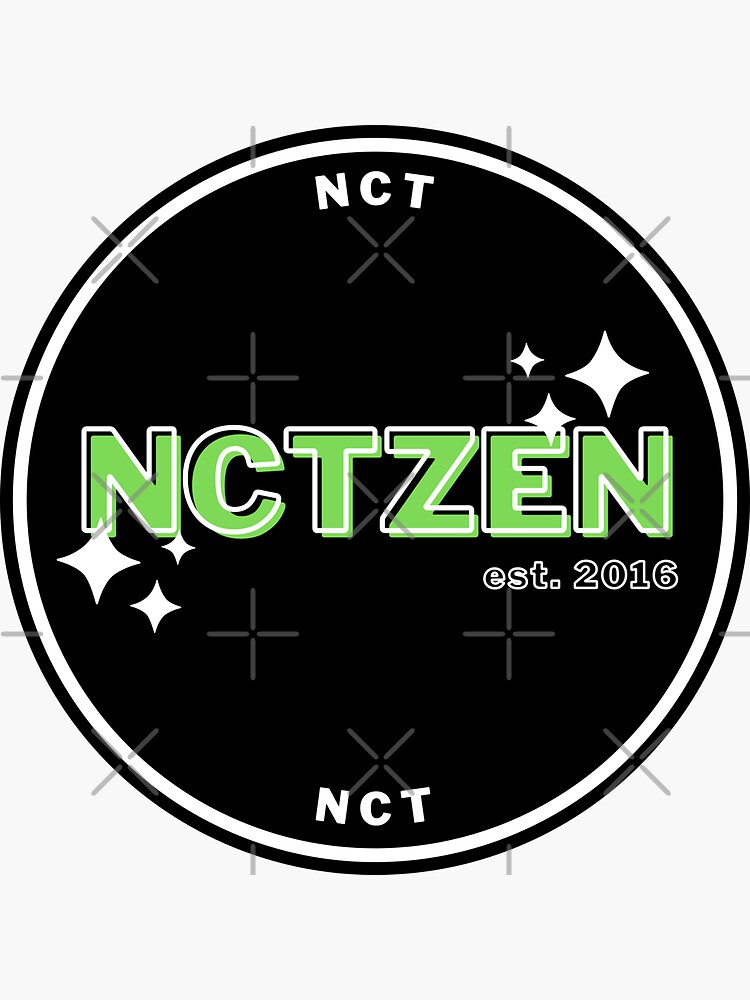 "NCTZEN - NCT fandom badge (colour splash ver.)" Sticker for Sale by daniellepeta | Redbubble