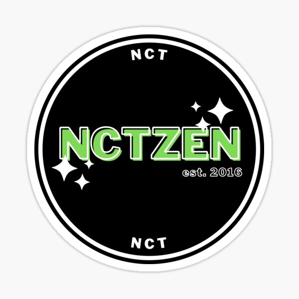 "NCTZEN - NCT fandom badge (colour splash ver.)" Sticker for Sale by ...