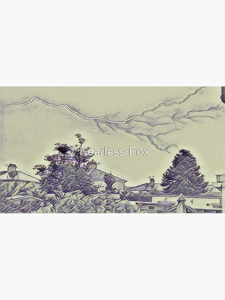 "Fork Lightning In Pen And Ink" Sticker for Sale by Fearless-Fox ...