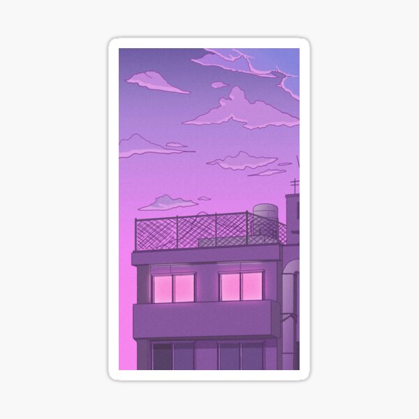 "Colorful Anime Background 3" Sticker by cduthie | Redbubble