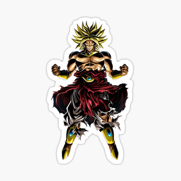 "Super Saiyan Broly" Sticker by elliottlevi | Redbubble