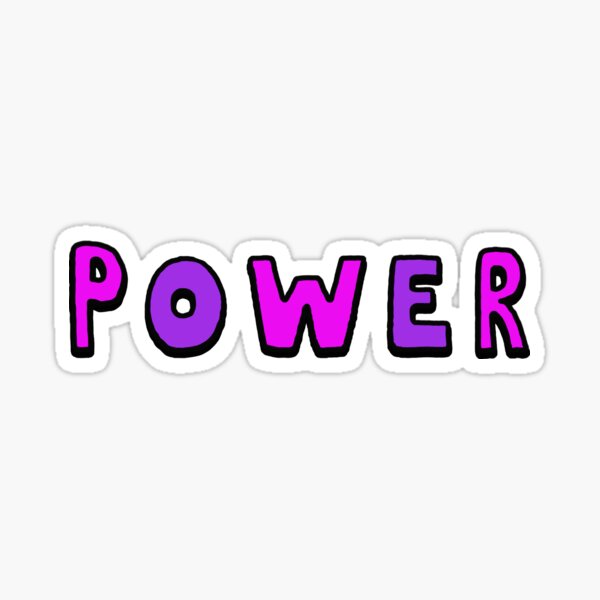 "Power Illustration" Sticker for Sale by smolwoo | Redbubble