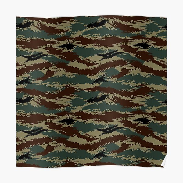 "tiger stripe camouflage pattern" Poster for Sale by Camo0godfather ...