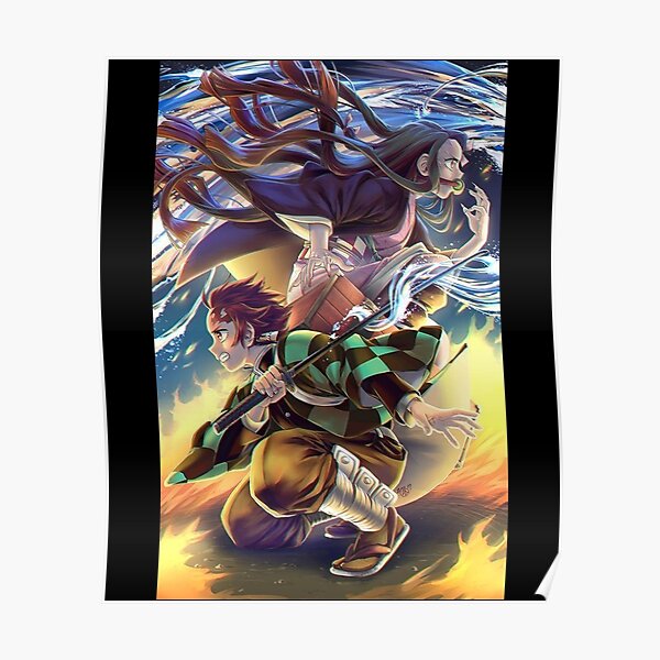 "Tanjirou BANNER" Poster for Sale by elliottlevi | Redbubble