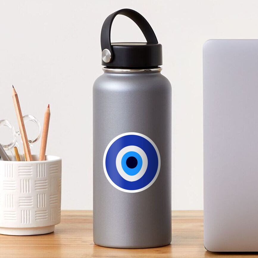 "Nazar Eye Symbol Glass Art Nazar Charm Spiritual Protection" Sticker ...