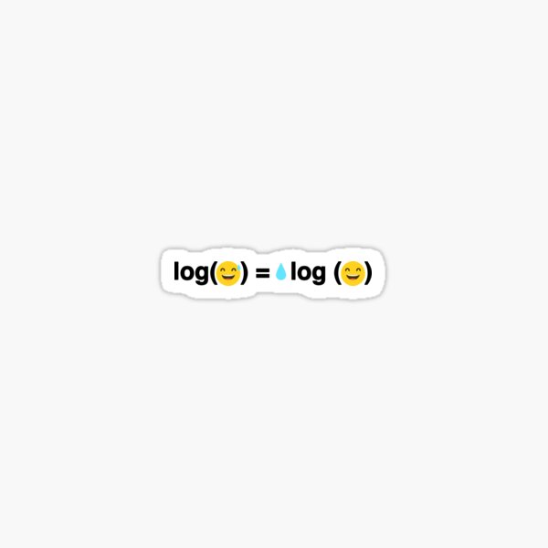 "Log with Smiley Faces" Sticker for Sale by FunnyNerdStuff | Redbubble