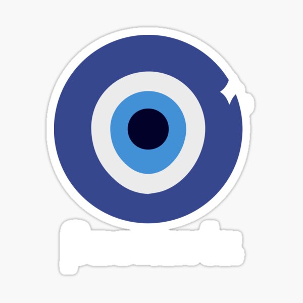 "Nazar Eye Symbol Glass Art Nazar Charm Spiritual Protection" Sticker ...