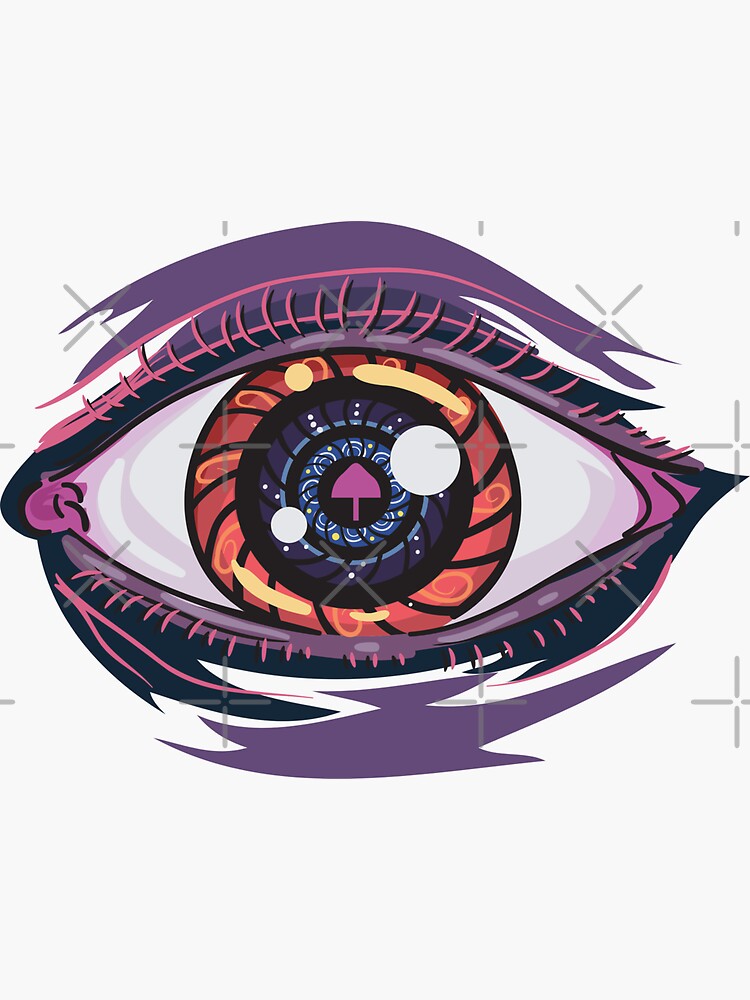 "Eye Addict" Sticker for Sale by Amine-Creation | Redbubble