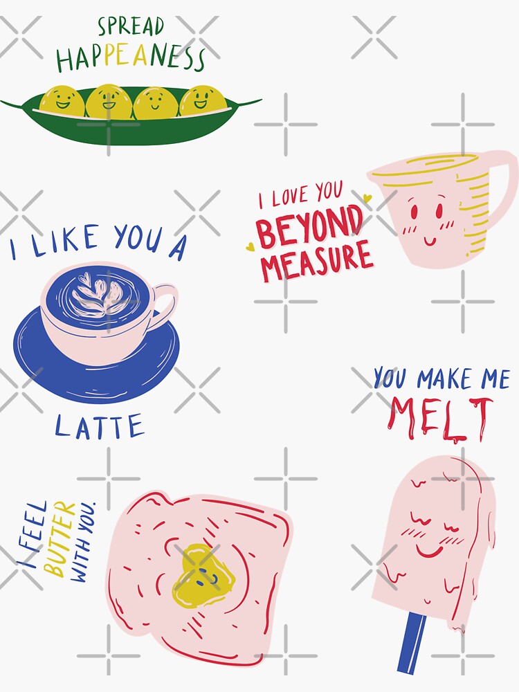 "Cute Quotes Sticker Set" Sticker for Sale by cduthie | Redbubble